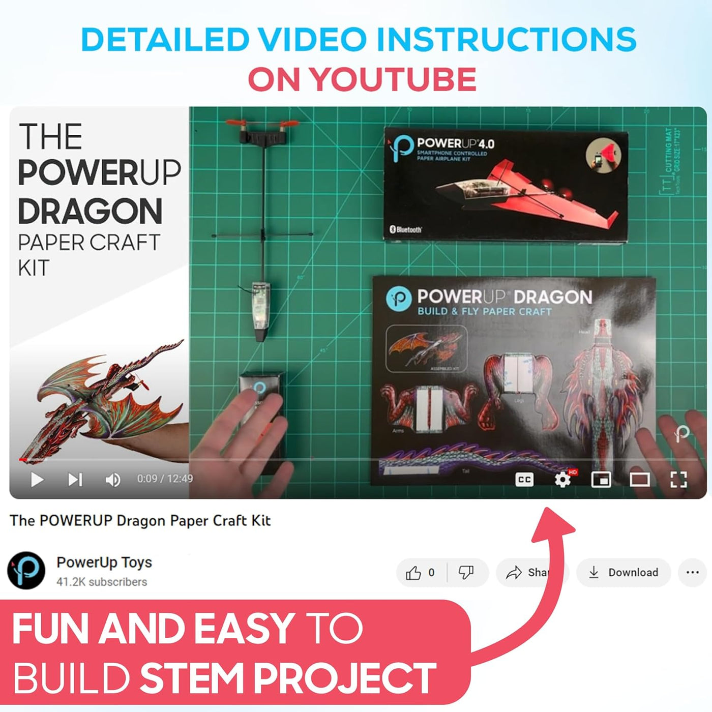 DRAGON WITH POWERUP 4.0 AIRPLANE - POWERUP®